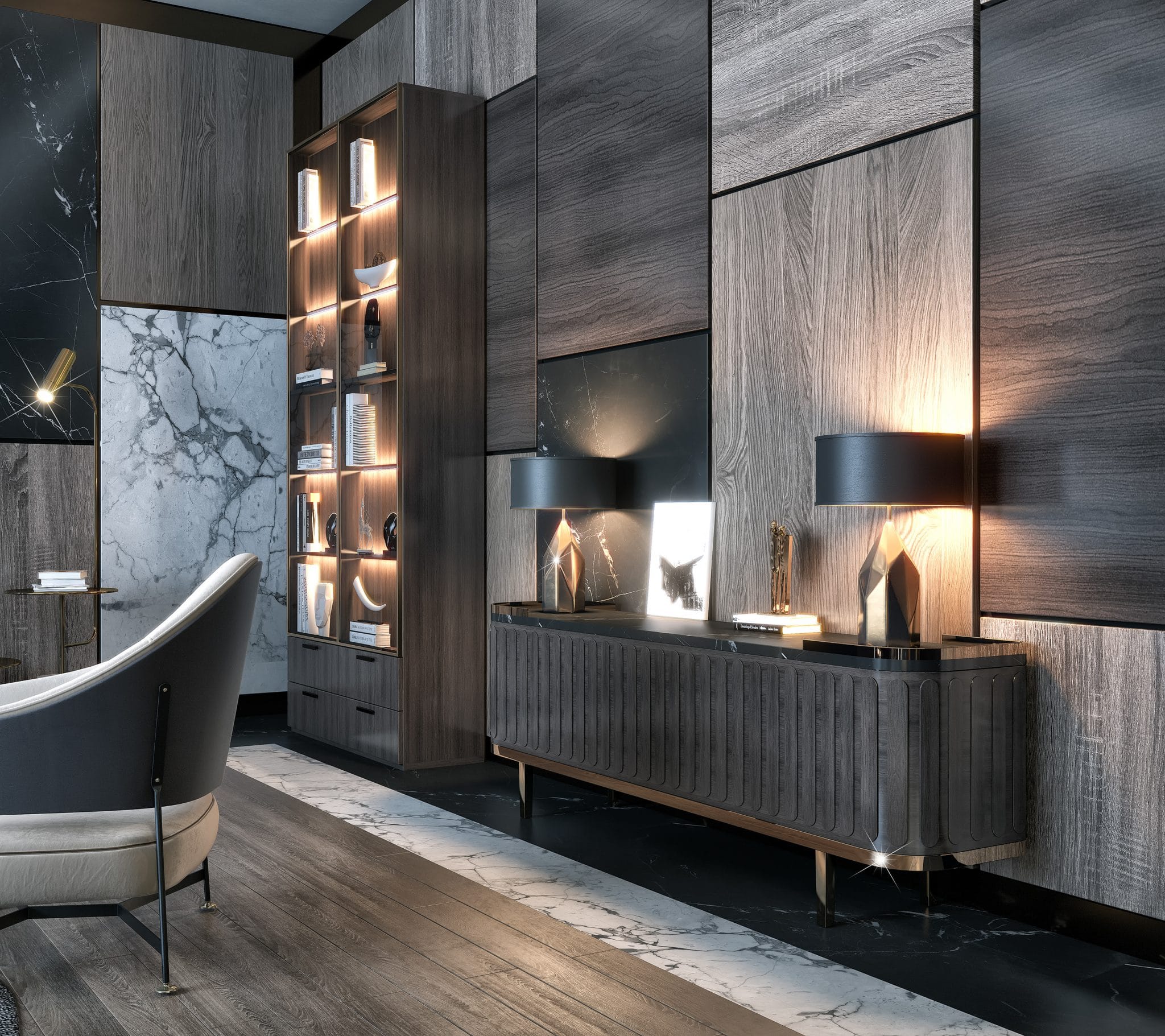 9 Types Of Wall Paneling Ideas |Builders & Interiors In Thalassery | Kannur